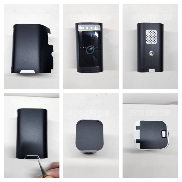 Wrap Skin for Wyze Battery Cam Pro 2023 Outdoor - Black Decal Sticker ...