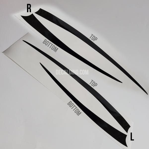 Fits 2015+ Dodge Charger Rear Bumper Vent Decals – decaldino